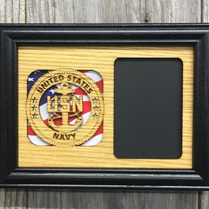 US Navy Picture Frame - 5x7 Frame Holds 3x4 Photo - United States Navy ...