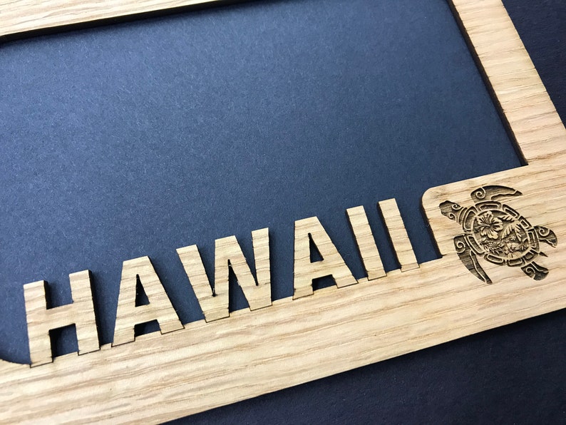 Hawaii Picture Frame 5x7 Frame Holds 4x6 Photo Hawaii - Etsy