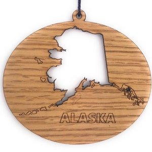 Alaska State Ornament, Alaska Decor, Alaska Gift for Traveler, USA ...