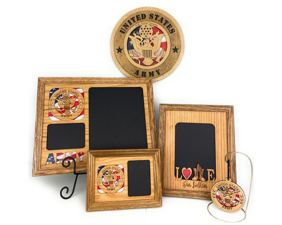 Military Gift Set - Personalized Military Picture Frame, Military ...