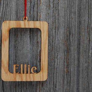 Personalized Name Picture Frame Ornament, Name, Ornament, Name Wall ...