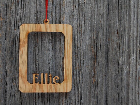 Personalized Name Picture Frame Ornament Name Ornament Name | Etsy