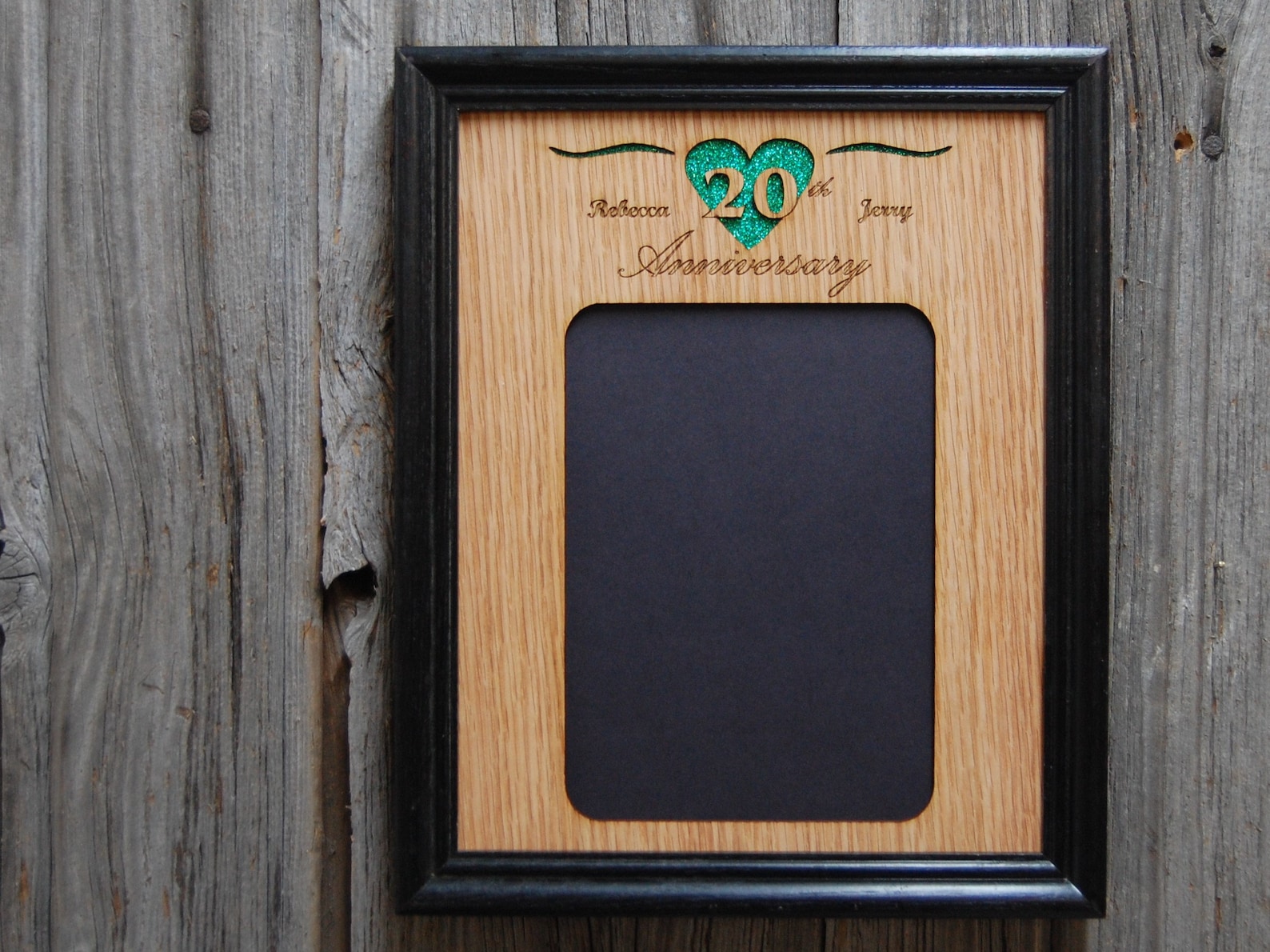 Personalized 20th Anniversary Photo Frame - 8x10 Frame Holds 4x6 Photo ...