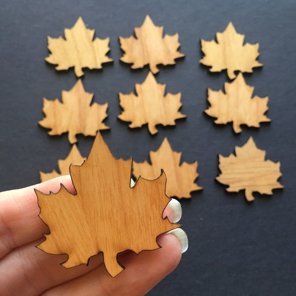 Wood Maple Leaf - Etsy
