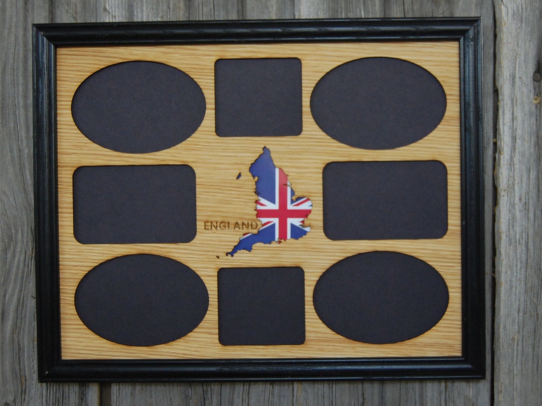 England Picture Frame - 11x14 Frame Holds 8 Photos - England Frame ...