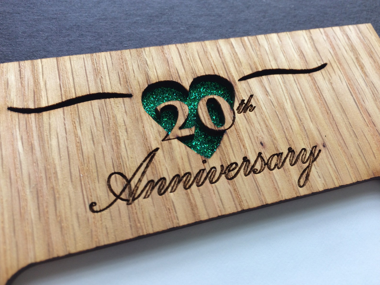 Personalized 20th Anniversary Photo Frame - 8x10 Frame Holds 4x6 Photo ...