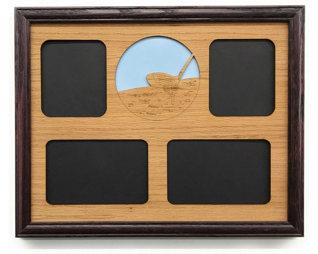 Personalized Golf Picture Frame - 11x14 Multiple Photo Display - Etsy