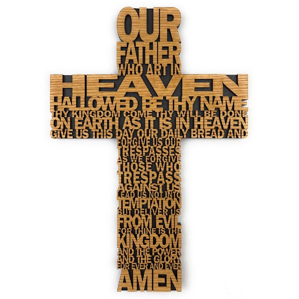 Lords Prayer Cross - Etsy