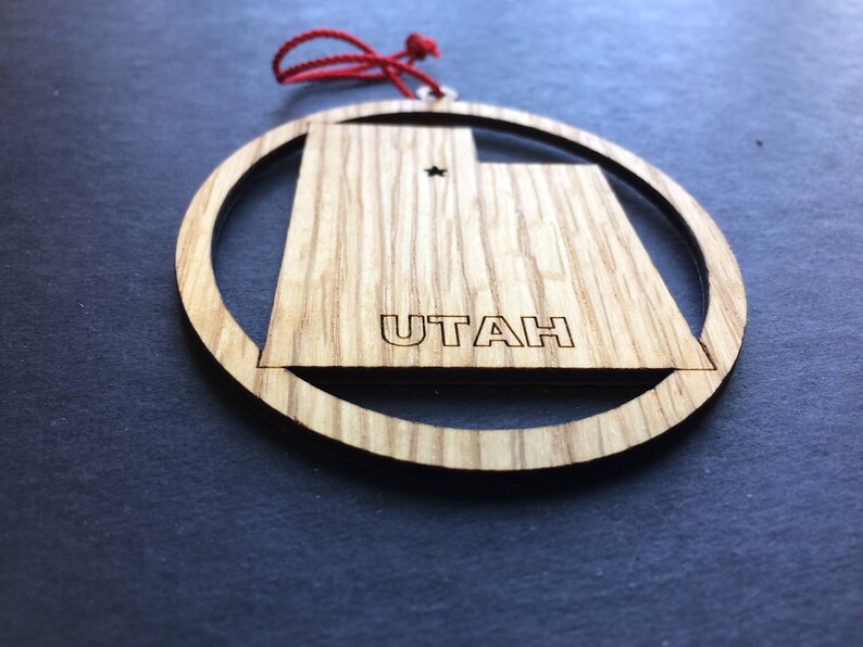 Utah State Ornament Utah Wall Decor Utah Gift for Traveler | Etsy