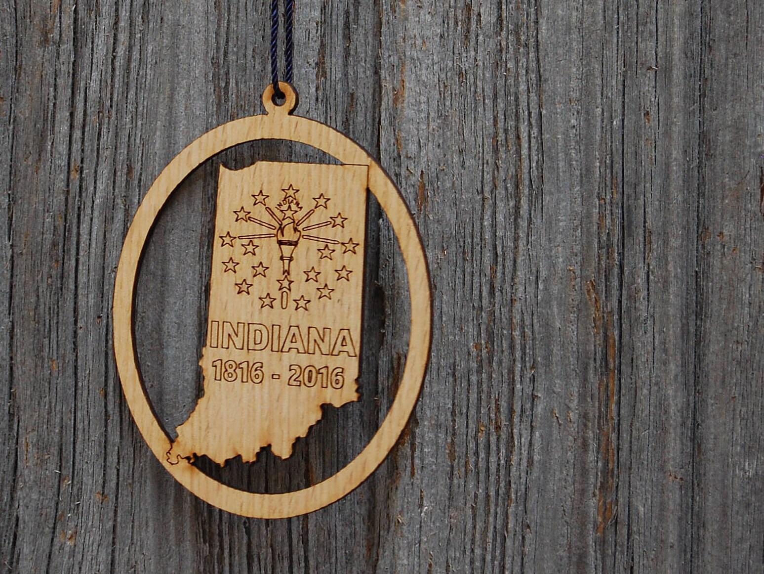 Indiana Ornament, Indiana Bicentennial, Indiana Decor, Indiana Gift ...