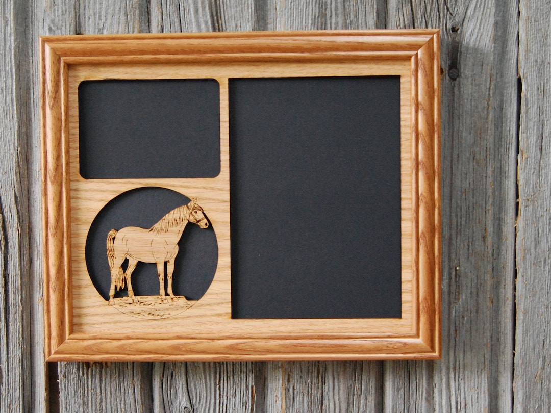 Horse Picture Frame 8x10 Frame Holds 5x7 and 3x4 Photos Gift for Horse ...