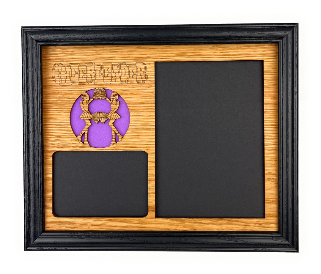 Cheerleading Picture Frame - 8x10 Frame Holds 5x7 and 3x4 Photos ...