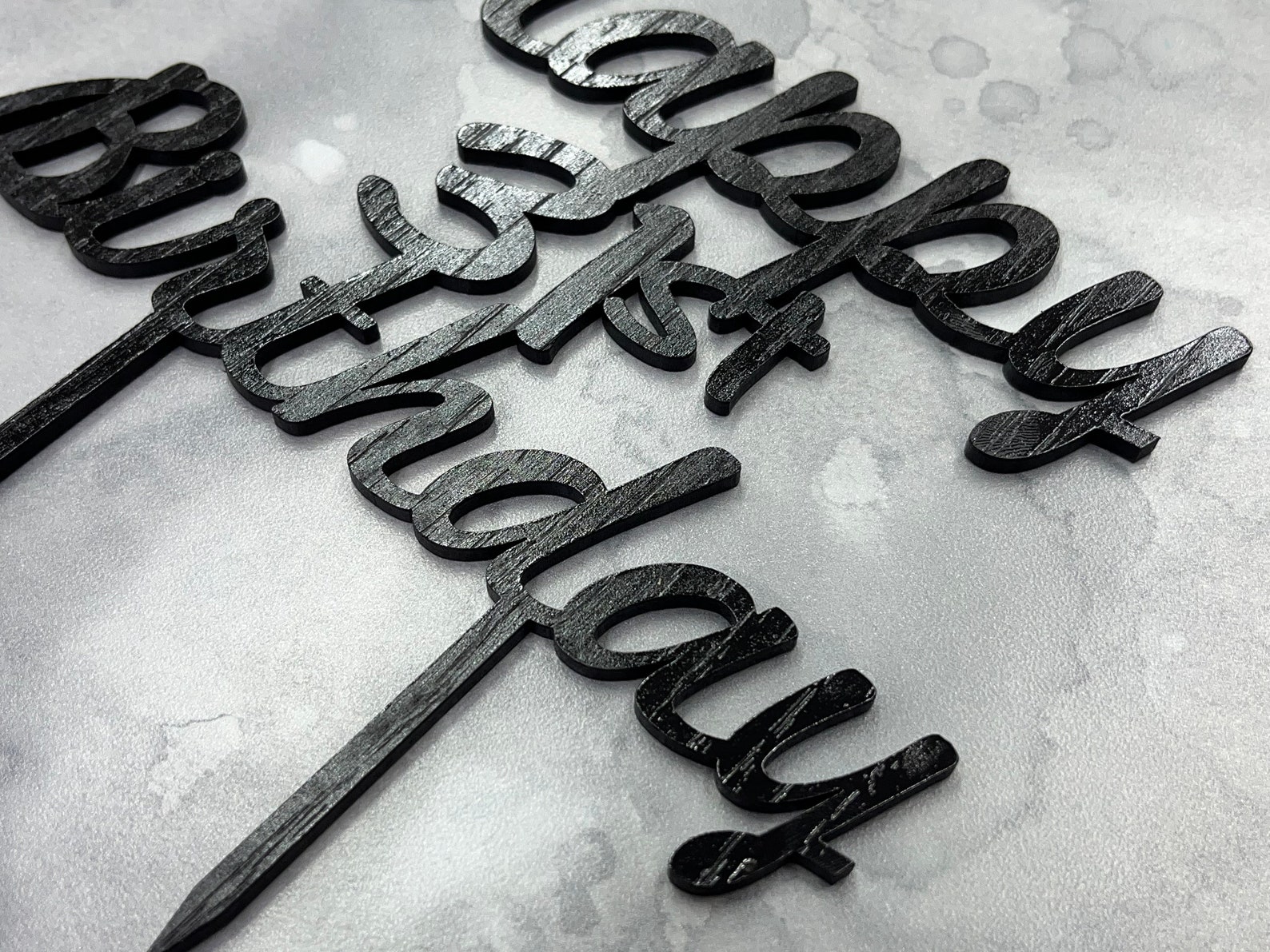 Personalized Happy Birthday Cake Topper With Year - Etsy