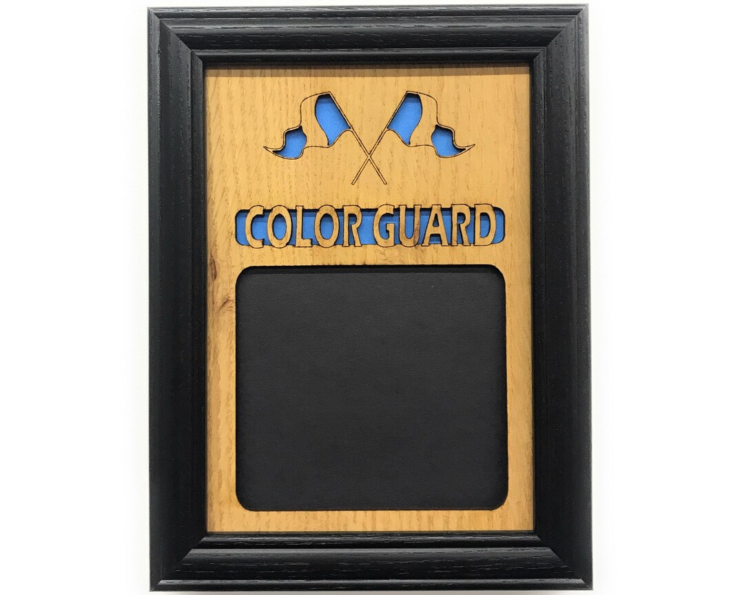 Color Guard Picture Frame - 5x7 Frame Holds 3.5x4 Photo - Color Guard ...