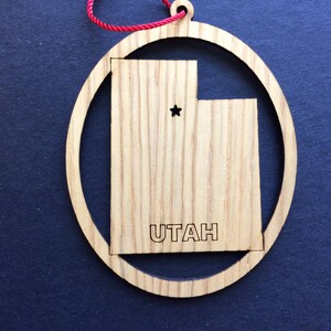 Utah State Ornament, Utah Wall Decor, Utah Gift for Traveler, Utah ...