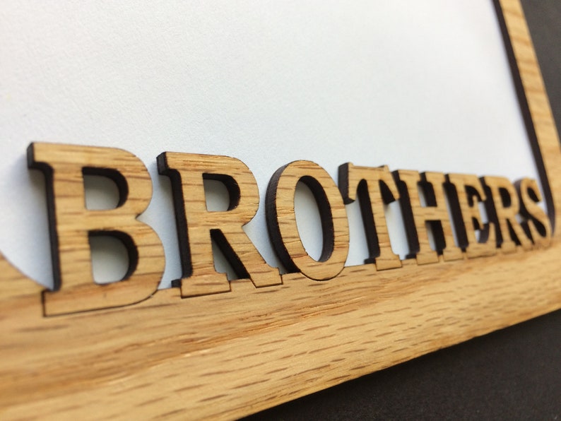 Brothers Picture Frame Holds 4x6 Photo Brother Gift | Etsy