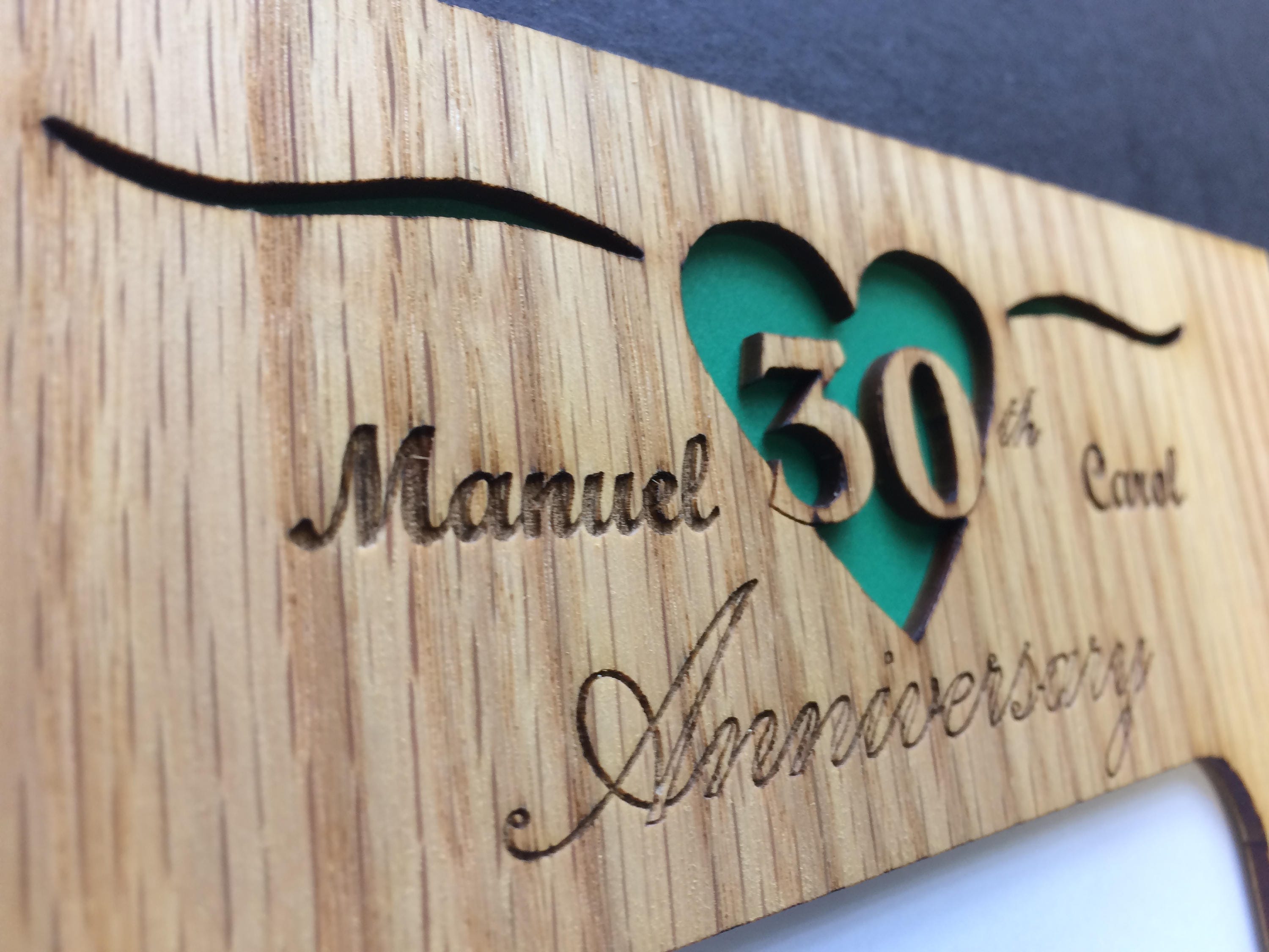 Personalized 30th Anniversary Photo Frame - 8x10 Frame Holds 5x7 Photo ...