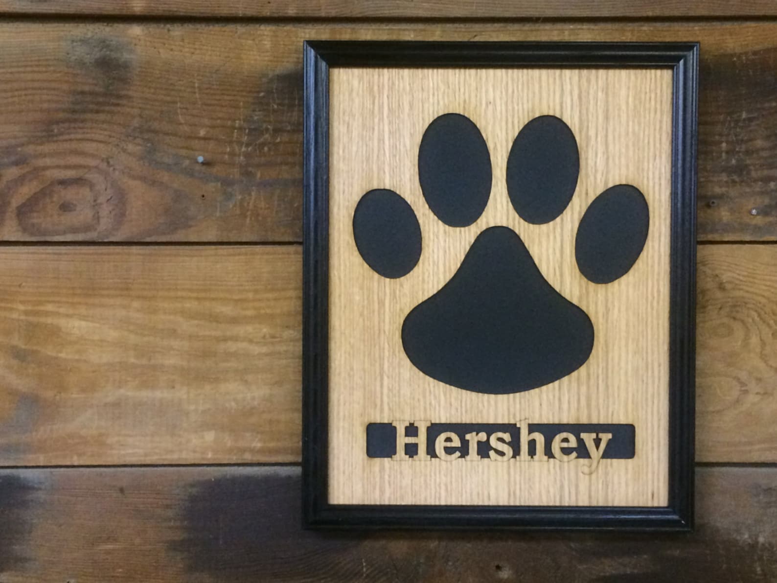 11x14 Cat Paw Print Picture Frame Cat Name Photo Frame I | Etsy