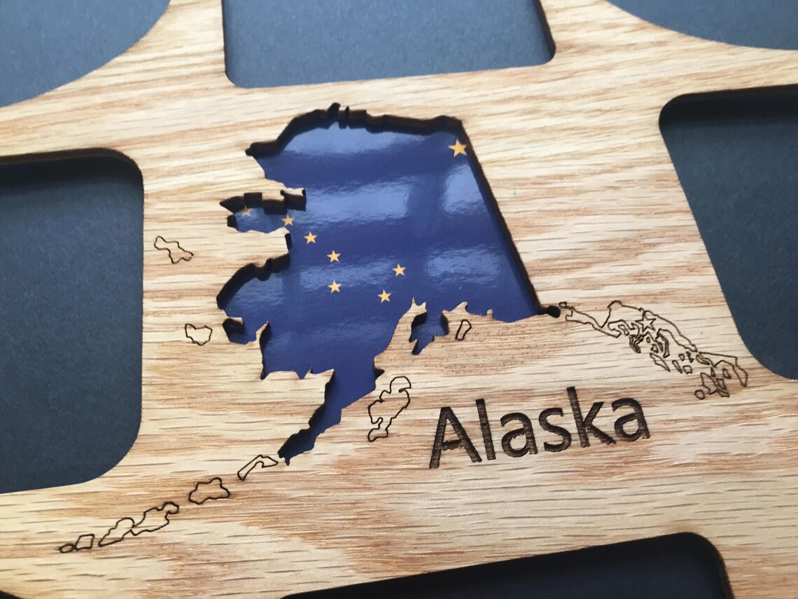 Alaska State Picture Frame Collage Frame Hold Multiple - Etsy