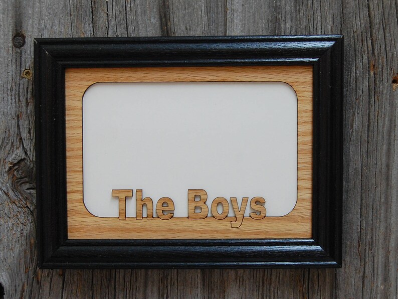 The Boys Picture Frame 5x7 Frame Holds 4x6 Photo My Boys - Etsy