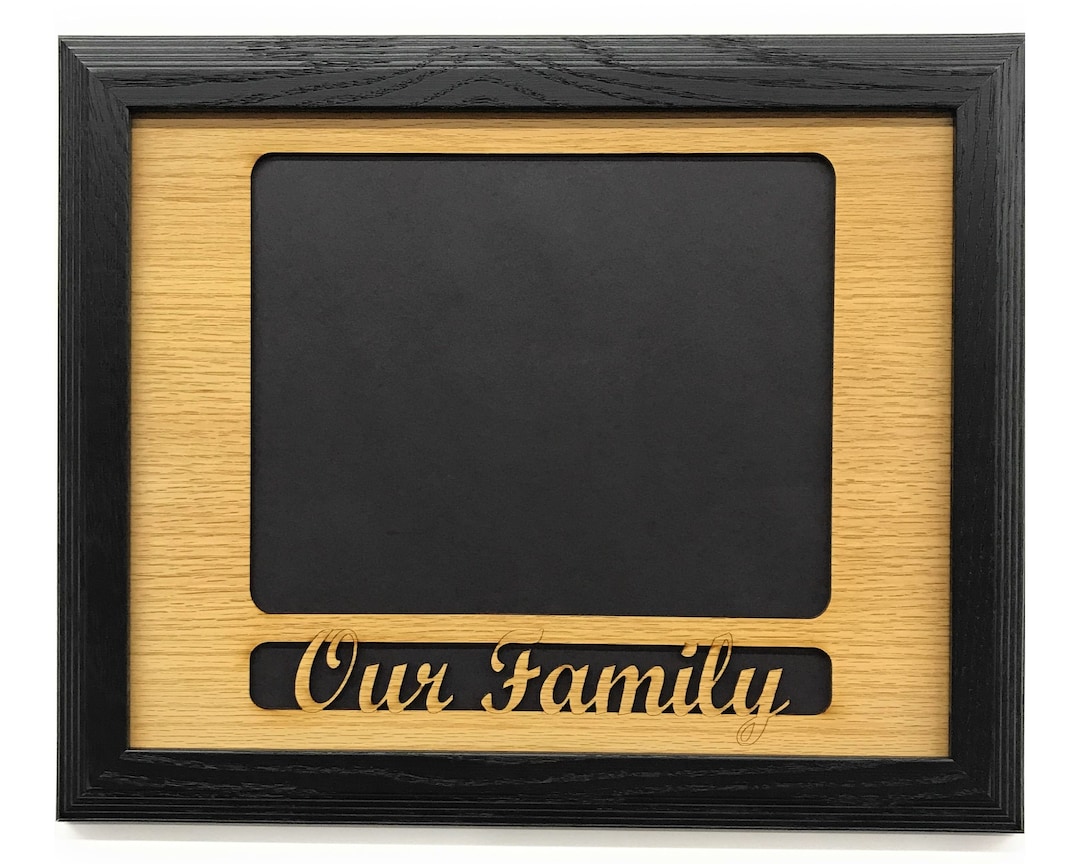 Our Family Picture Frame - 11x14 Frame Holds 8 Photos- Wedding Gift for ...