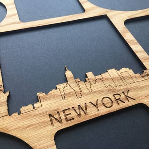 11x14 New York Skyline Frame, NYC Picture Frame, New York Decor, New ...