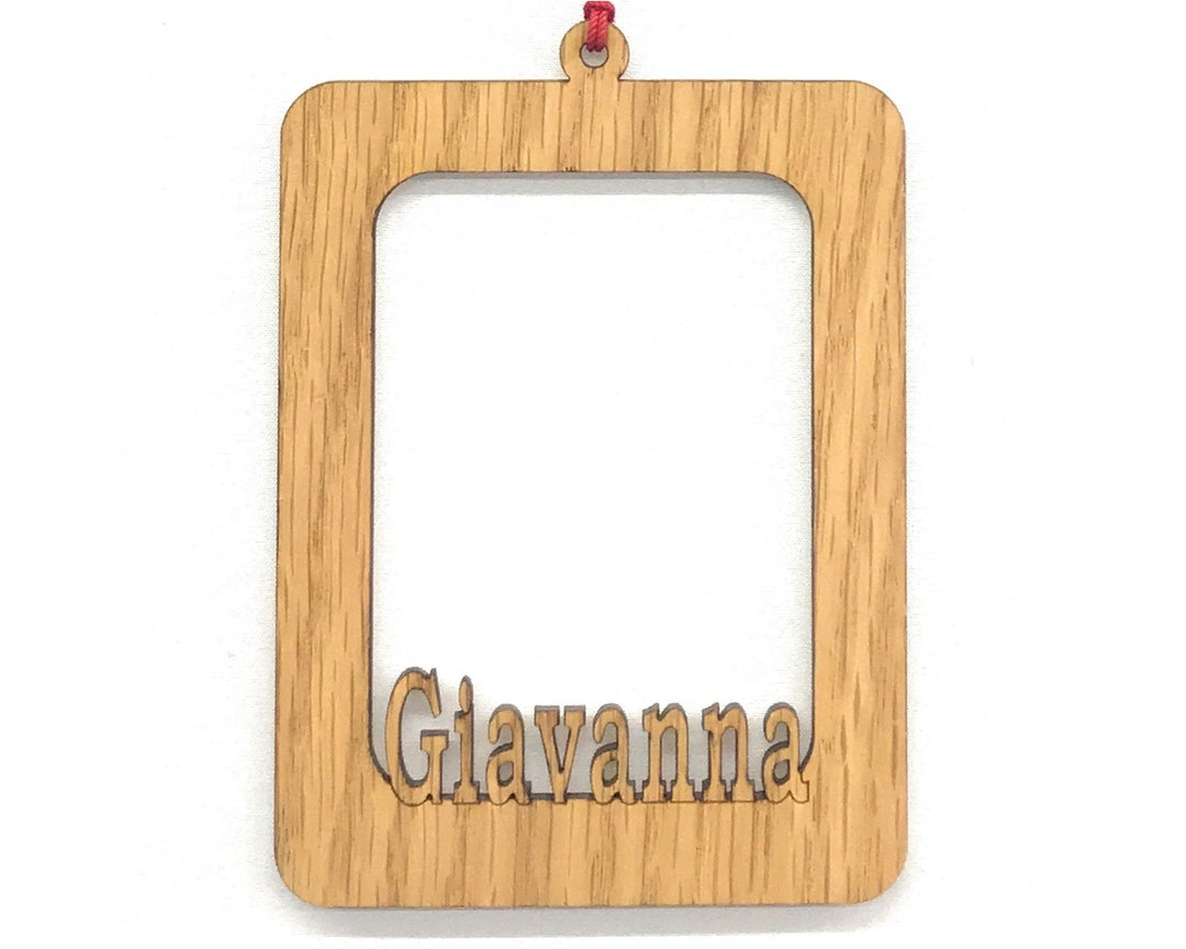 Personalized Name Picture Frame Ornament, Name, Ornament, Name Wall ...