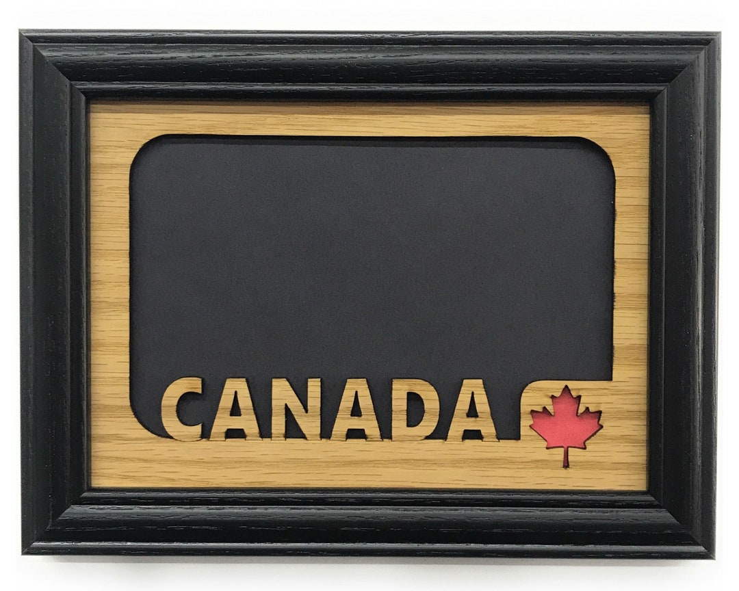 Canada Picture Frame - 5x7 Frame Holds 4x6 Photo - Canada Vacation ...