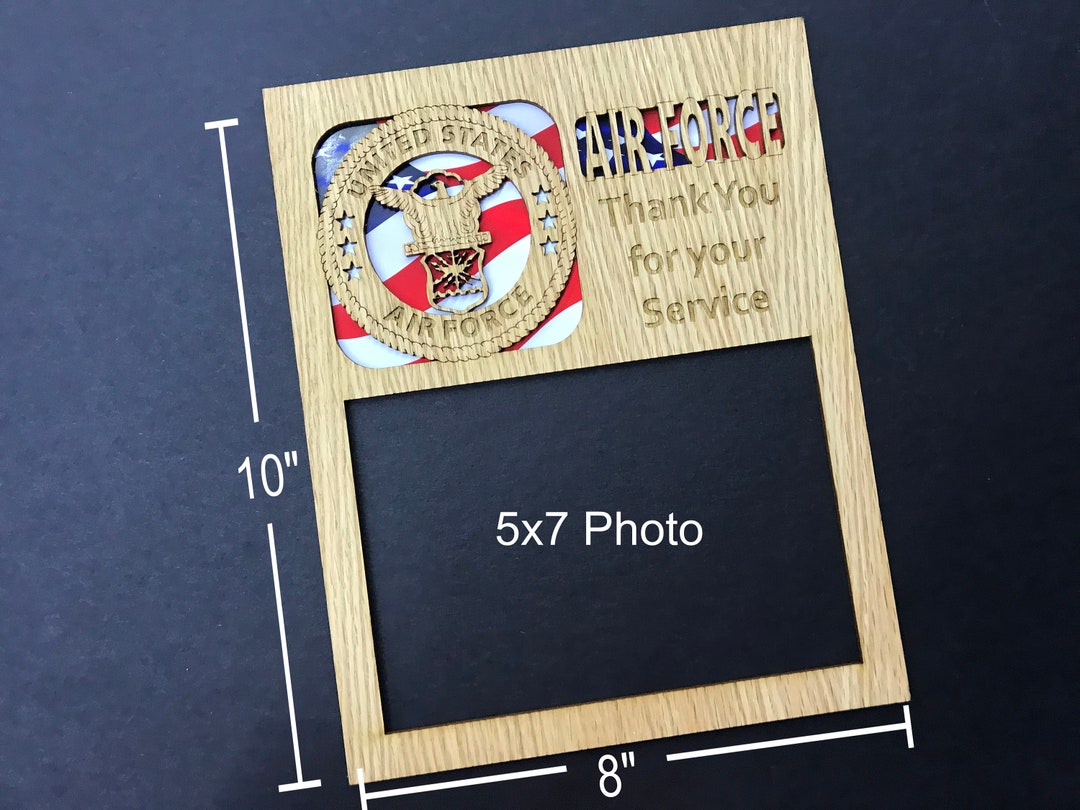 US Air Force Picture Frame - 8x10 Frame Holds 5x7 Photo - Etsy