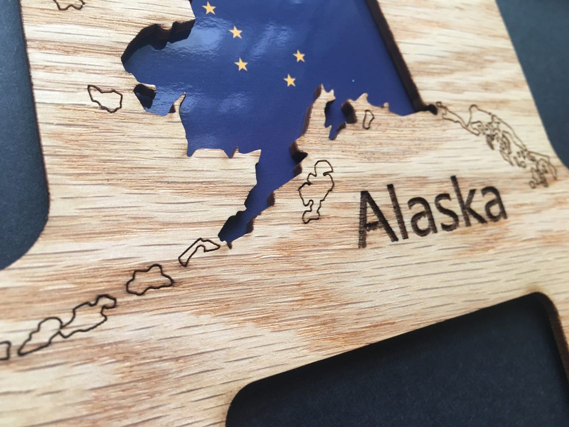 Alaska State Picture Frame Collage Frame Hold Multiple | Etsy