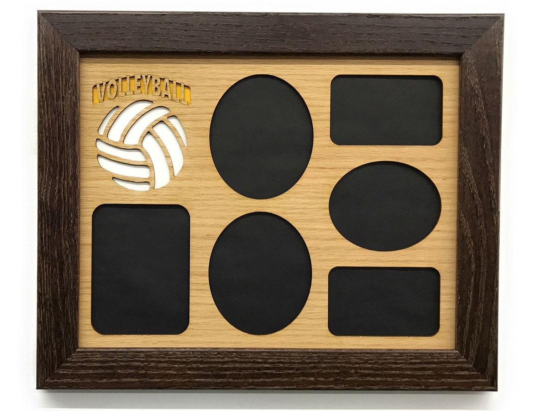 Volleyball Picture Frame -11x14 Frame Hold Multiple Photos- Volleyball ...