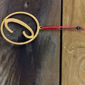 Custom Wood Initial Ornament Monogram Ornament Wooden Gift | Etsy