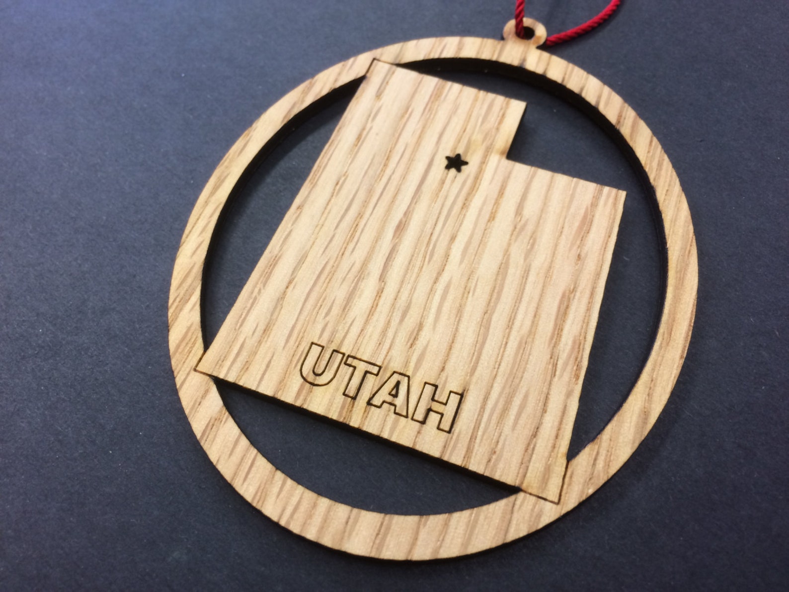 Utah State Ornament, Utah Wall Decor, Utah Gift for Traveler, Utah ...