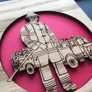 Firefighter Picture Frame - Holds 3x4 Photo - Fireman Frame ...