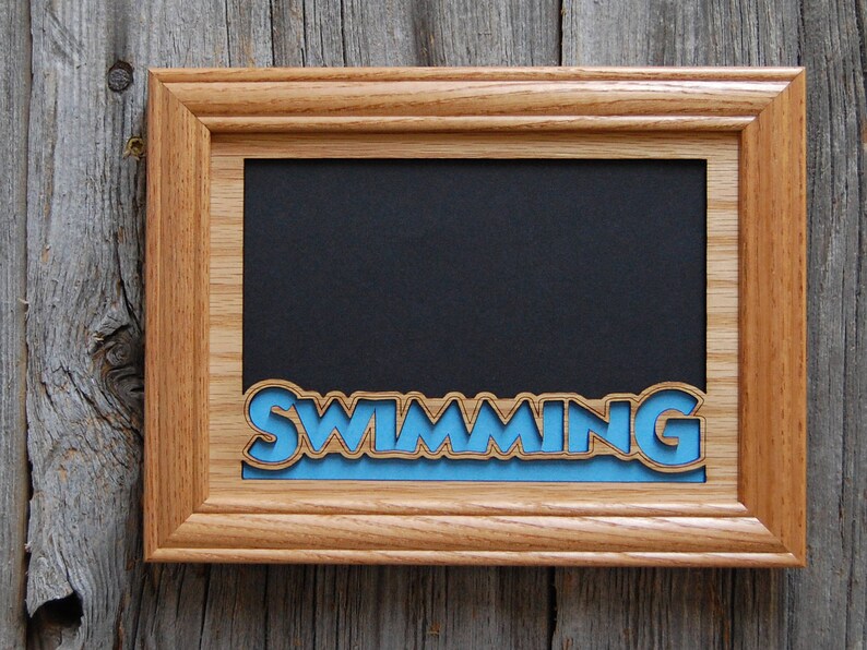 Swimming Photo Frame 5x7 Frame Holds 4x6 Photo Swimming - Etsy