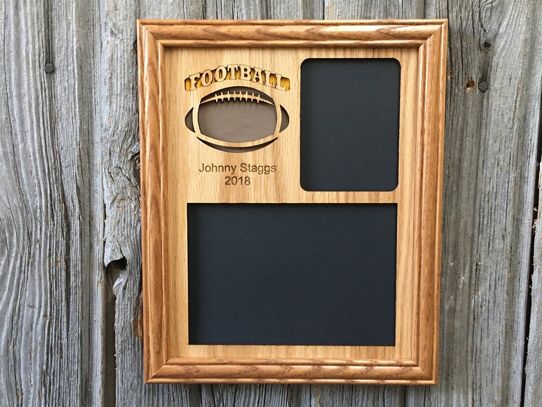 Football Picture Frame -8x10 Frame Holds 5x7 & 3x4 Photos- Football ...