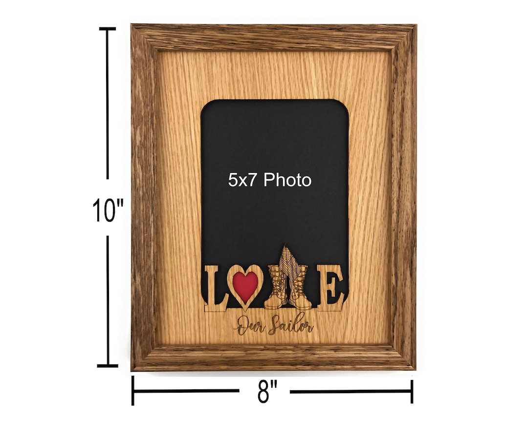 Love My Sailor Picture Frame: US Navy Gift (5x7 Photo) - Etsy
