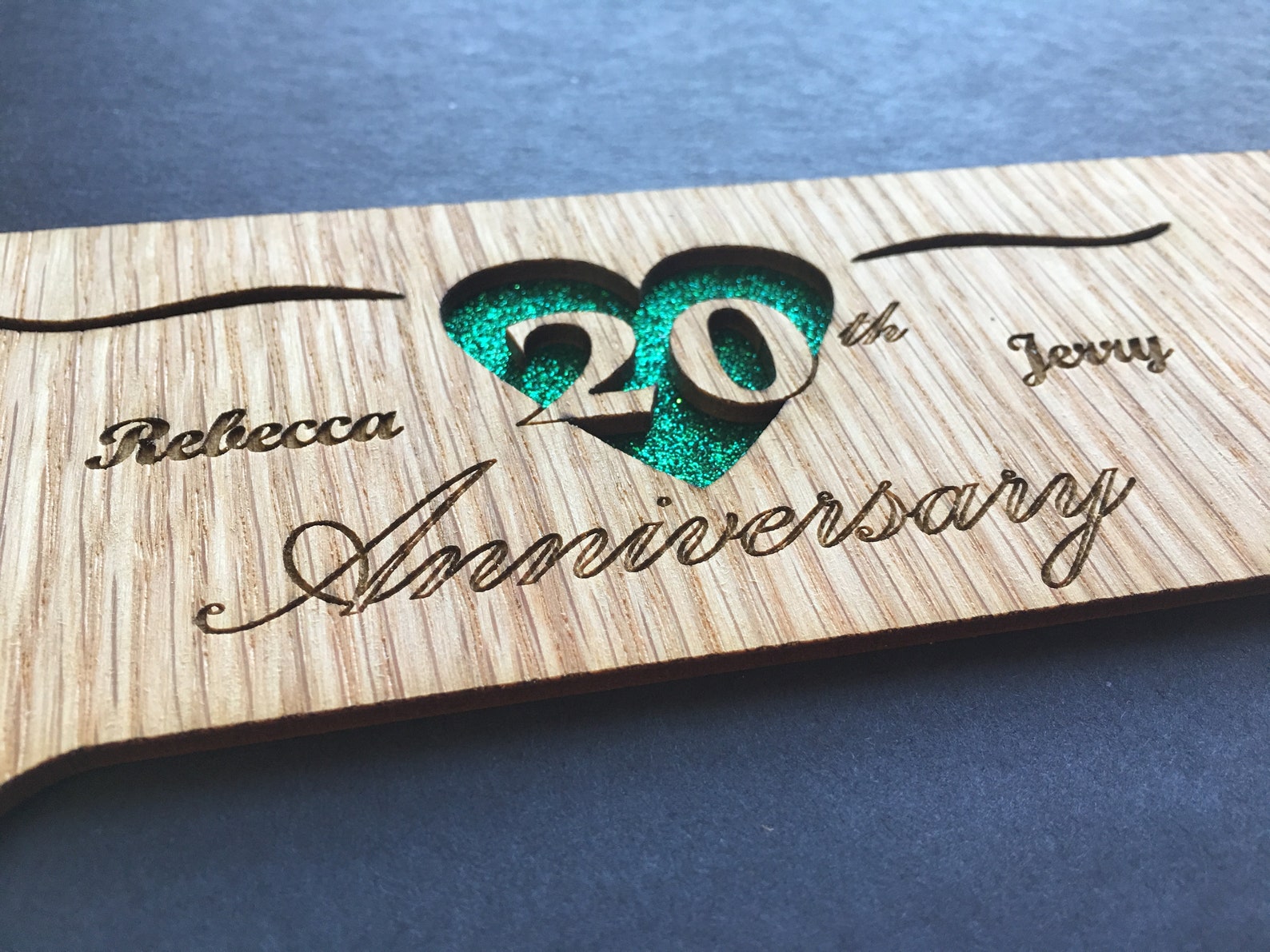Personalized 20th Anniversary Photo Frame - 8x10 Frame Holds 4x6 Photo ...