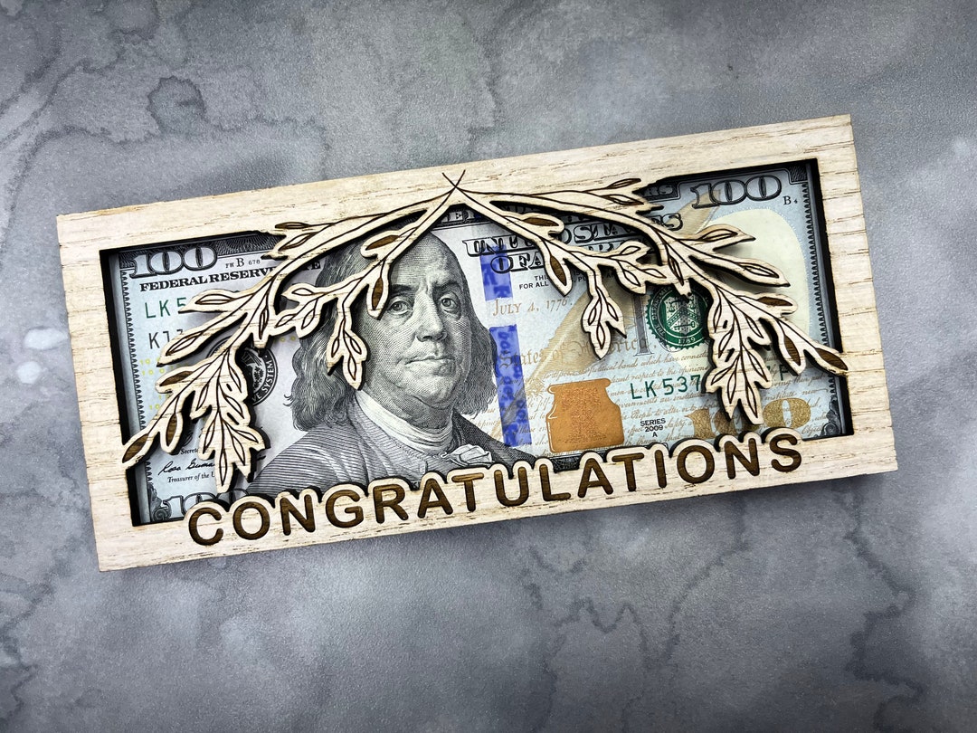 Congratulations Money Holder - Etsy
