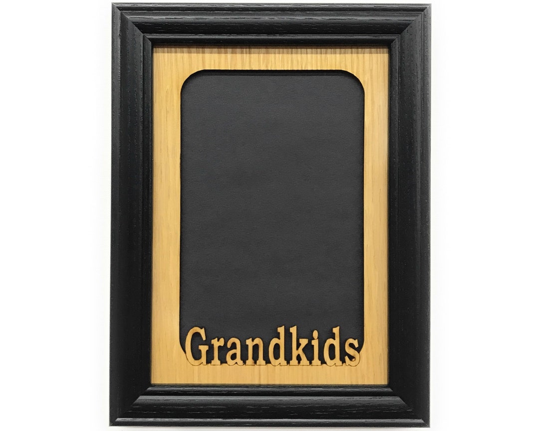 Grandkids Picture Frame - 5x7 Frame Holds 4x6 Photo - Family Picture ...