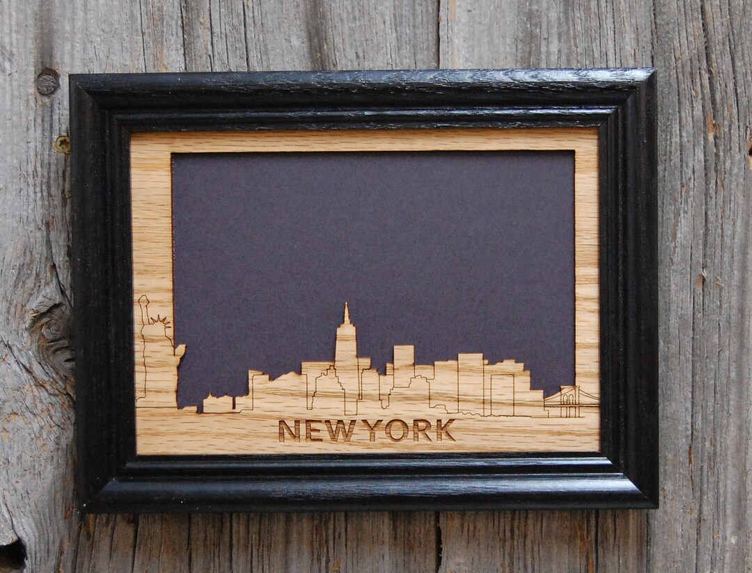 5x7 New York Frame - (holds 4x6 Photo) - New York Skyline, New York ...