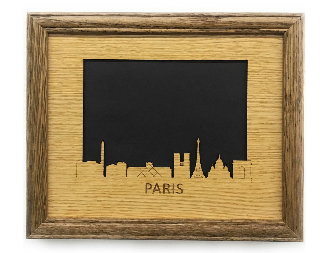 Paris Skyline Picture Frame - 8x10 Frame Holds 5x7 Photo - Etsy