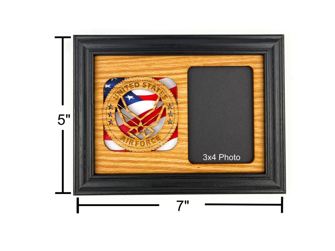 US Air Force Picture Frame 5x7 Frame Holds 3x4 Photo Air - Etsy