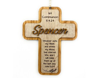 First Communion Gift: Personalized 1st Communion Ornament - Etsy