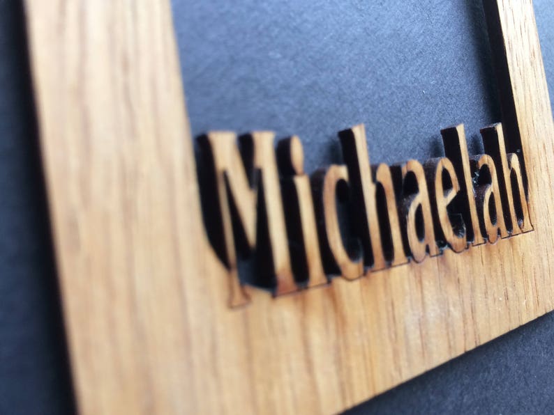 Personalized Name Picture Frame Ornament, Name, Ornament, Name Wall ...