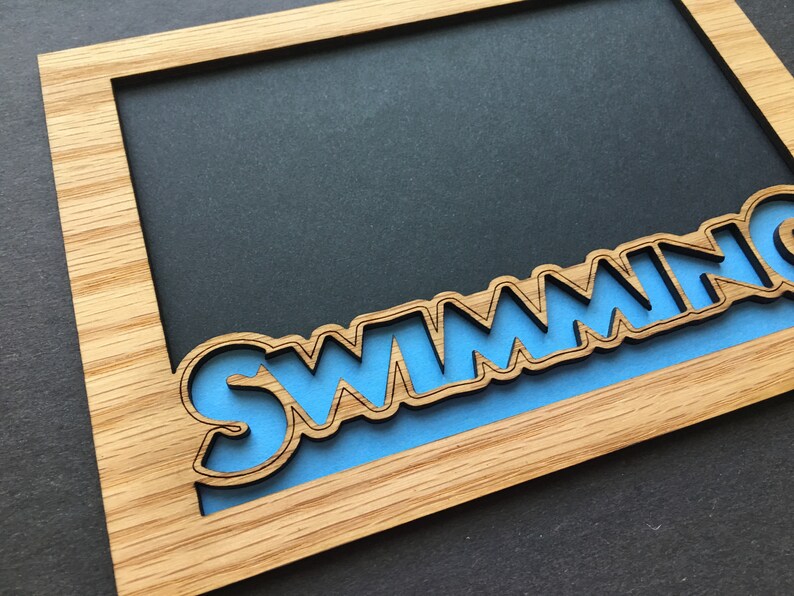 Swimming Photo Frame 5x7 Frame Holds 4x6 Photo Swimming - Etsy