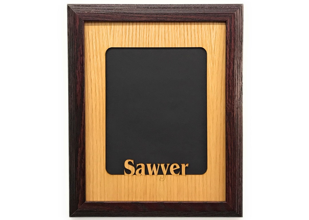 Name Picture Frame With Black Frame - 11x14 Frame Holds 8x10 Photo ...