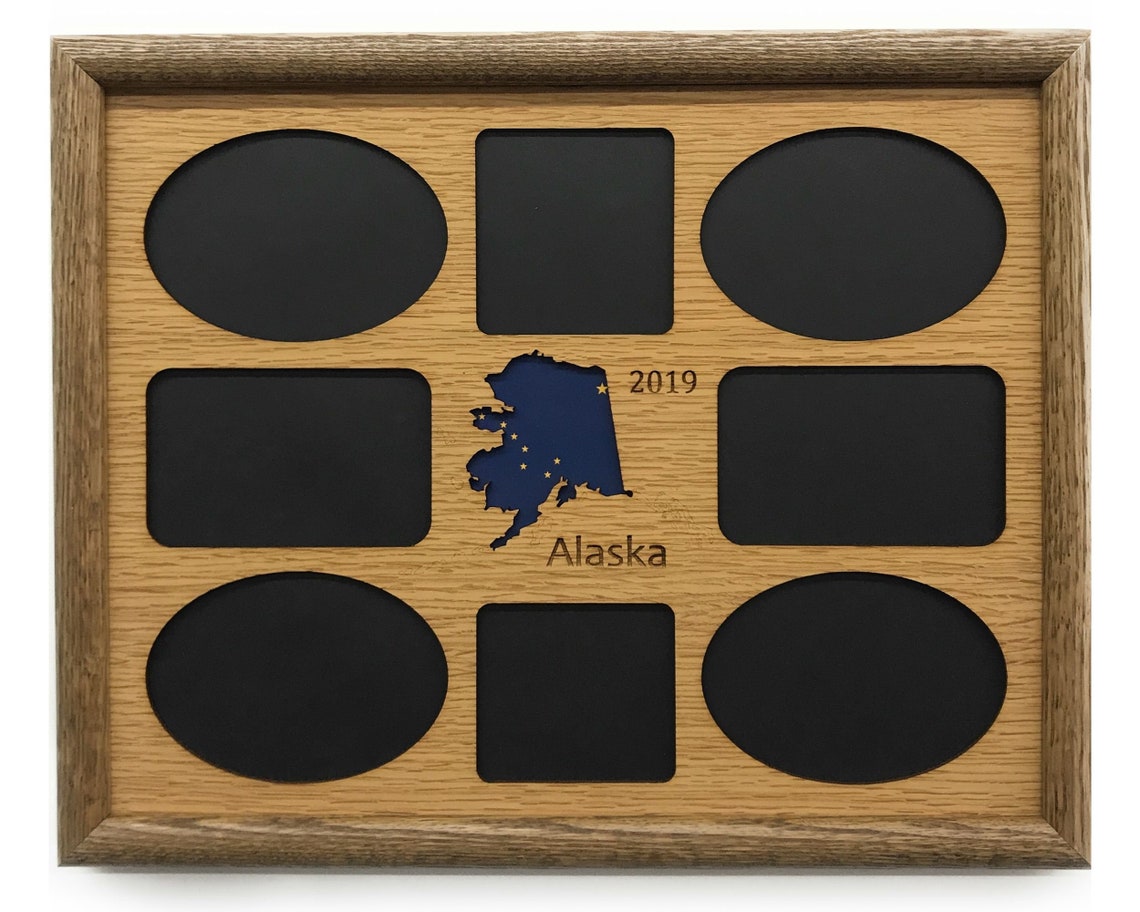 Alaska State Picture Frame Collage Frame Hold Multiple - Etsy