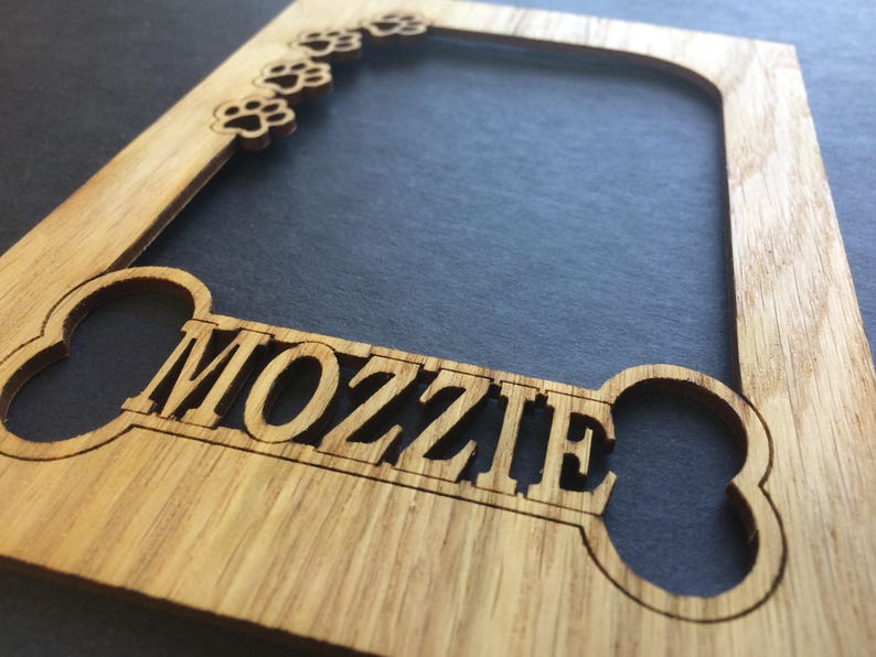 Personalized Dog Bone & Paw Prints Picture Frame 8x10 Frame - Etsy