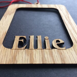 Personalized Name Picture Frame Ornament Name Ornament Name | Etsy